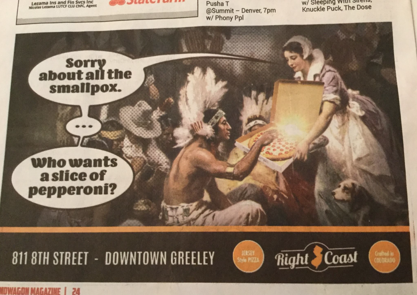 Greeley Pizzeria Blasted for Insensitive Ad – Denver Public Relations Blog
